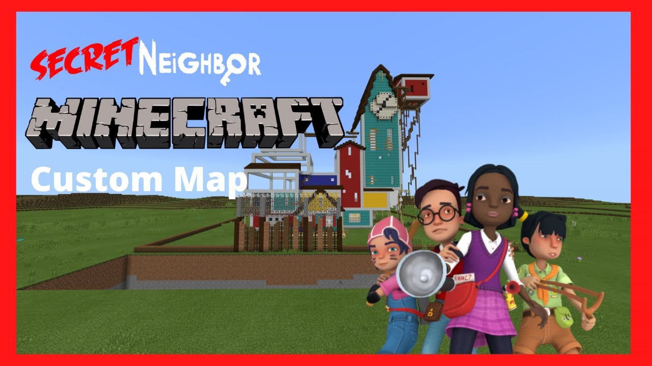 Building Secret Neighbor Custom Map In Minecraft Live! - YouTube
