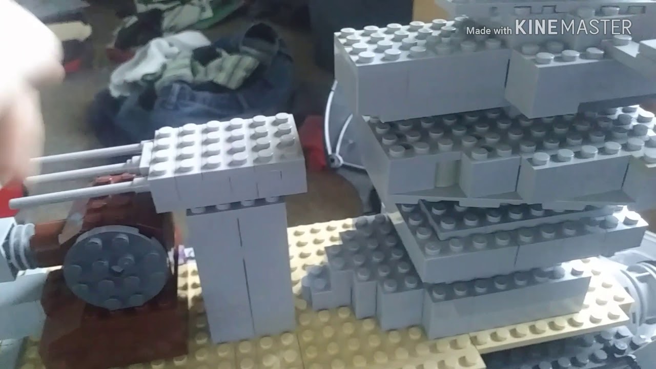 LEGO BattleShip Halberd Construstion - YouTube