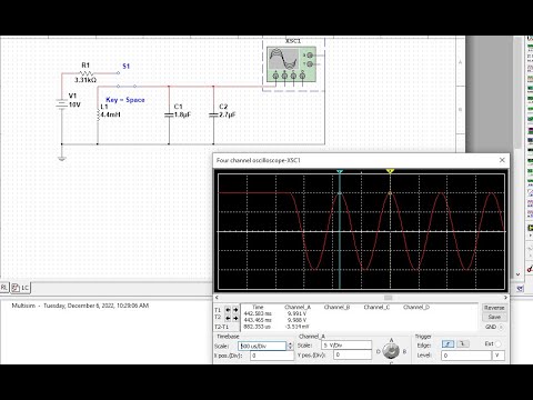 LC Circuit Simulation - YouTube