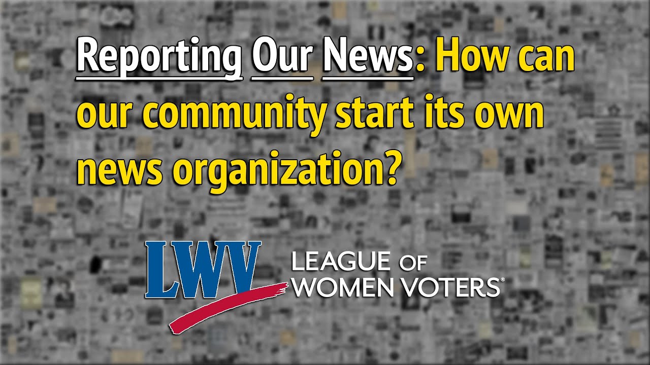 Reporting Our News: Community Newspaper Forum - YouTube