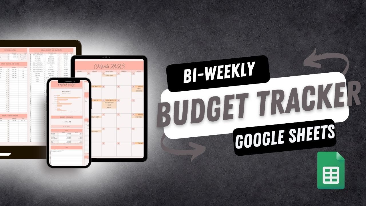 Google Sheets Budget Tracker Template Walkthrough. - YouTube