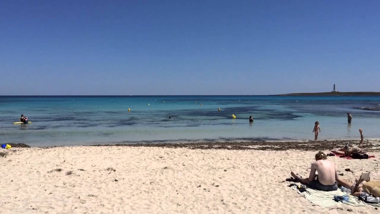 Punta Prima Beach Menorca 2015 - YouTube
