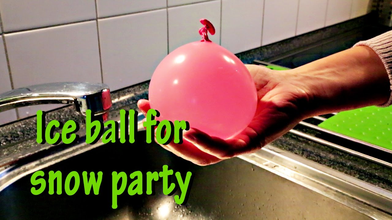 Frozen balloon in fridge - YouTube