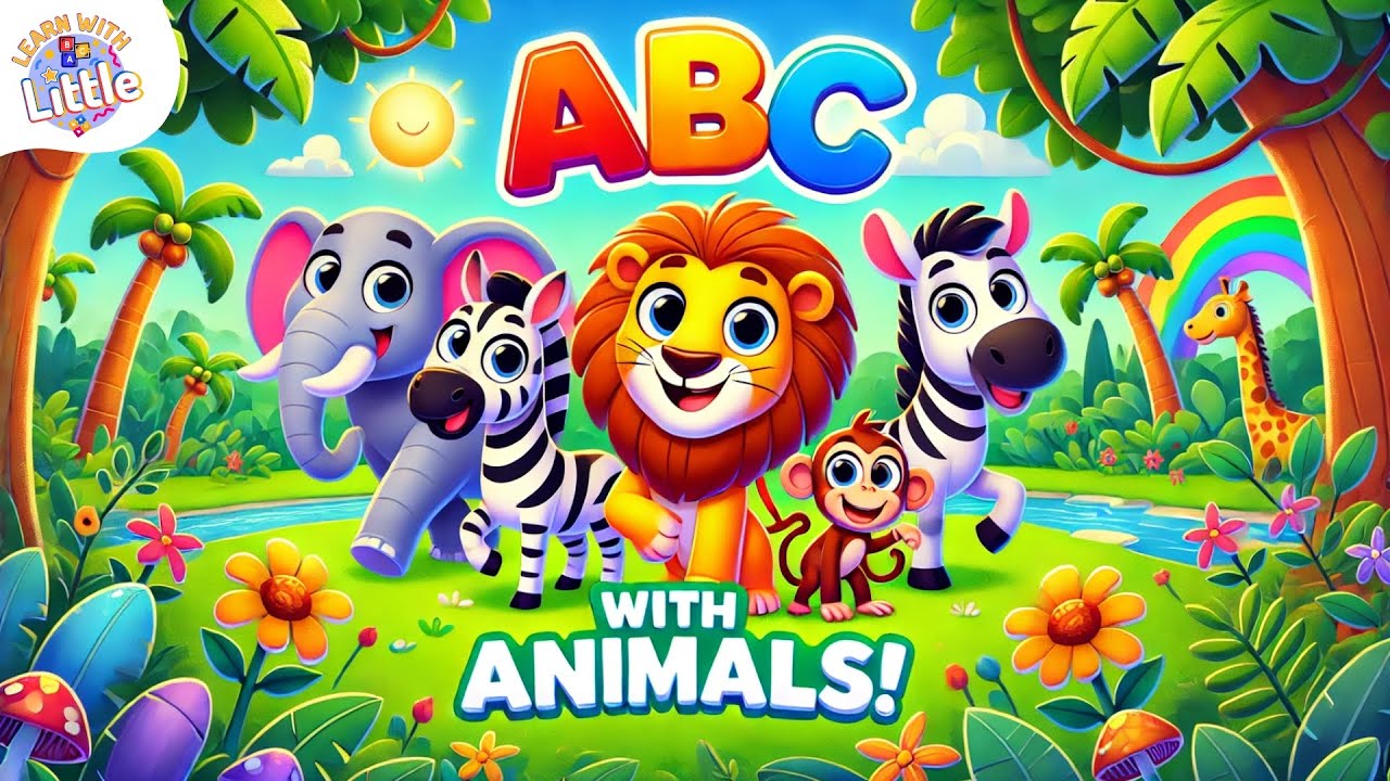 ABC with Animals | Learn Animal Names for Kids | Animals Alphabet ...