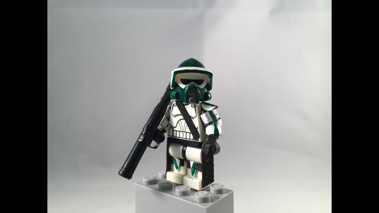 Lego Star Wars Custom Green ARF trooper - YouTube