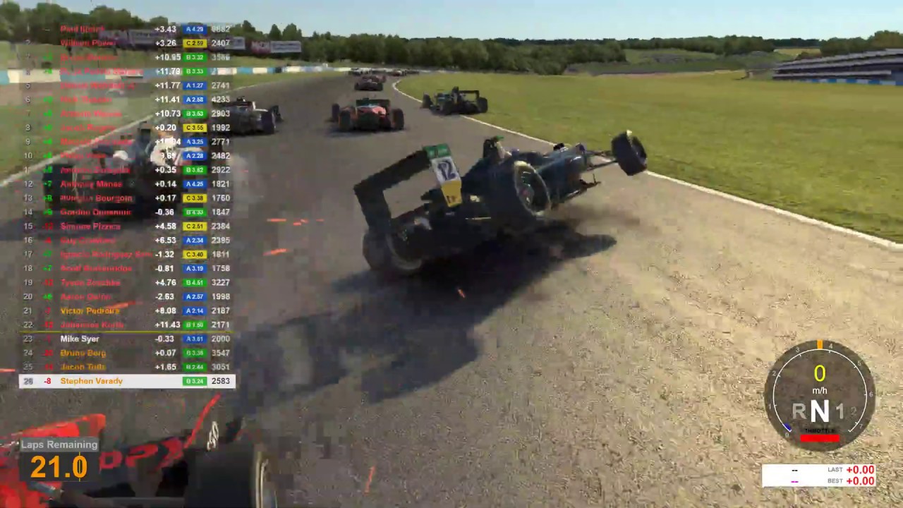 iRacing [VR] Formula 3 - UK - Donington - YouTube