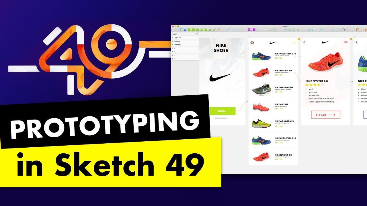 Prototyping in Sketch | Sketch 49 Update - YouTube