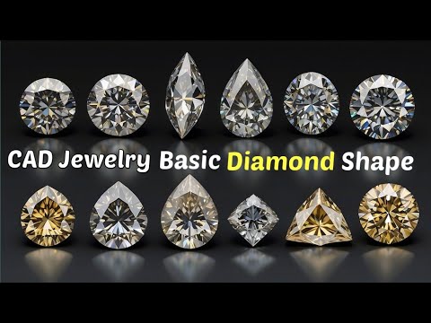 Make Basic DIAMOND Shape in CAD JEWELRY | How to make Diamond in Rhino ...