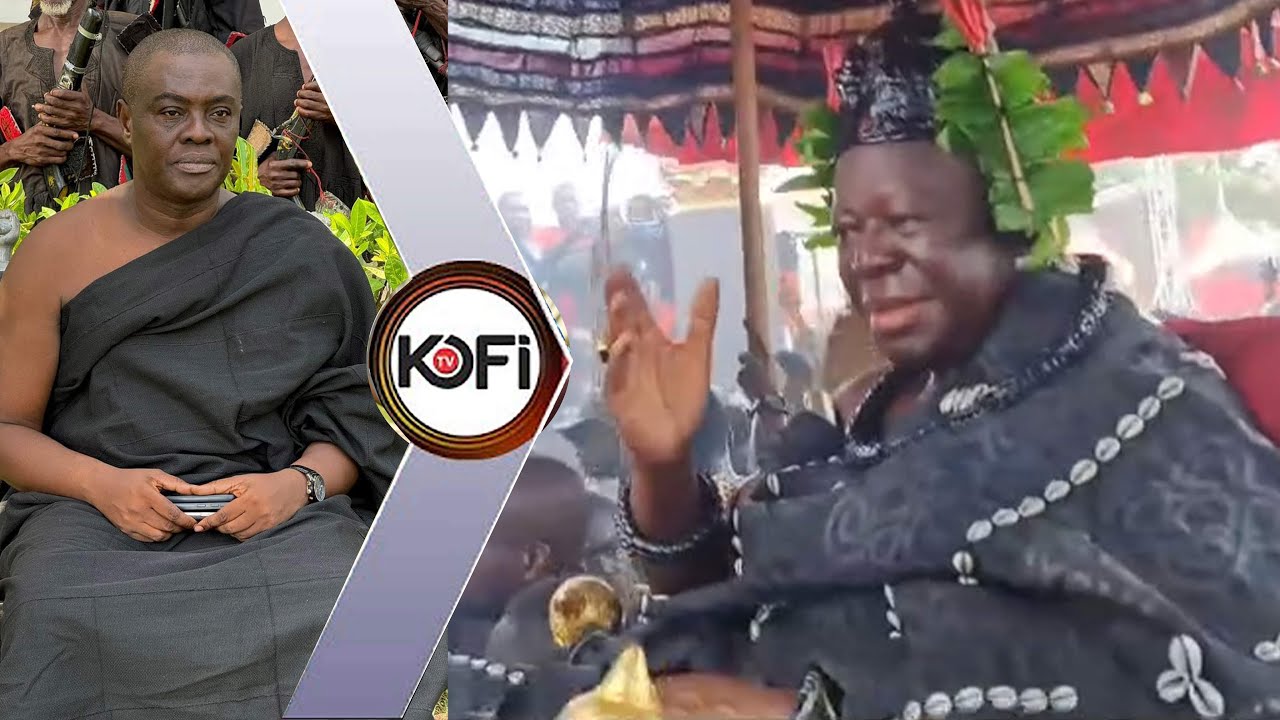 Otumfuo rides in Palanquin to Funeral grounds as Dormaahene is .. - YouTube