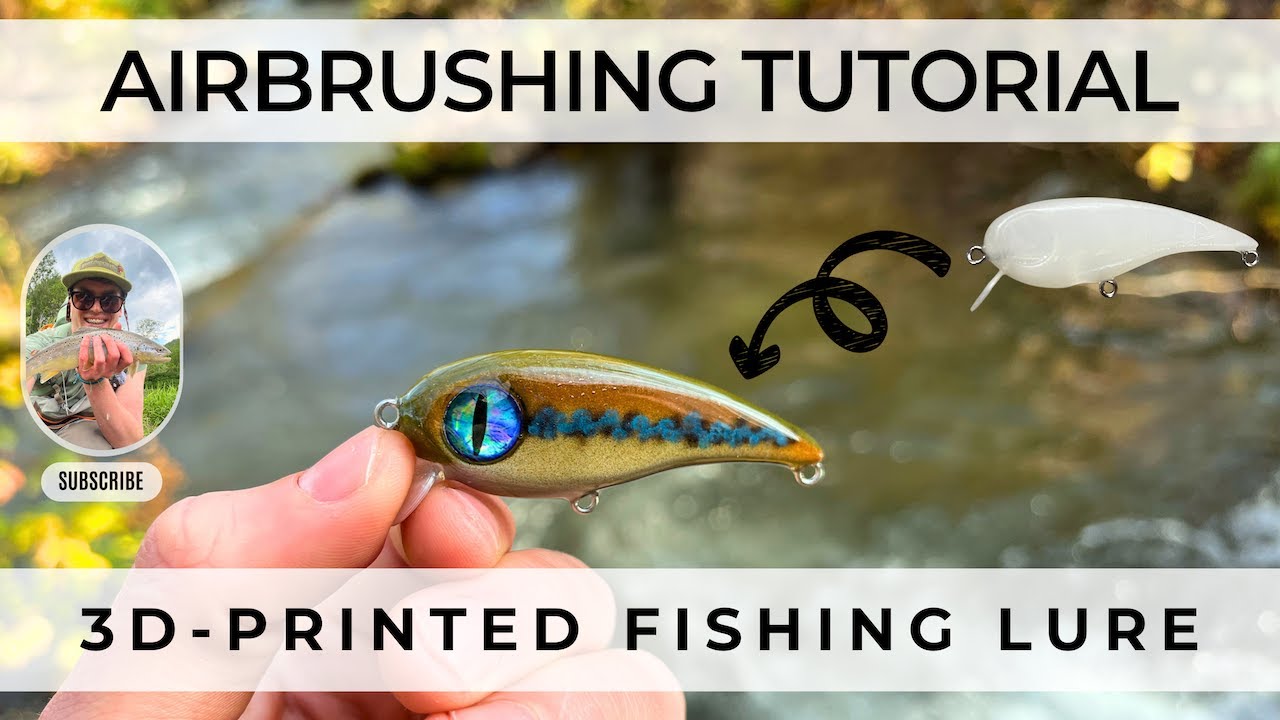 Airbrushing Tutorial for 3D-printed Fishing Lure - YouTube