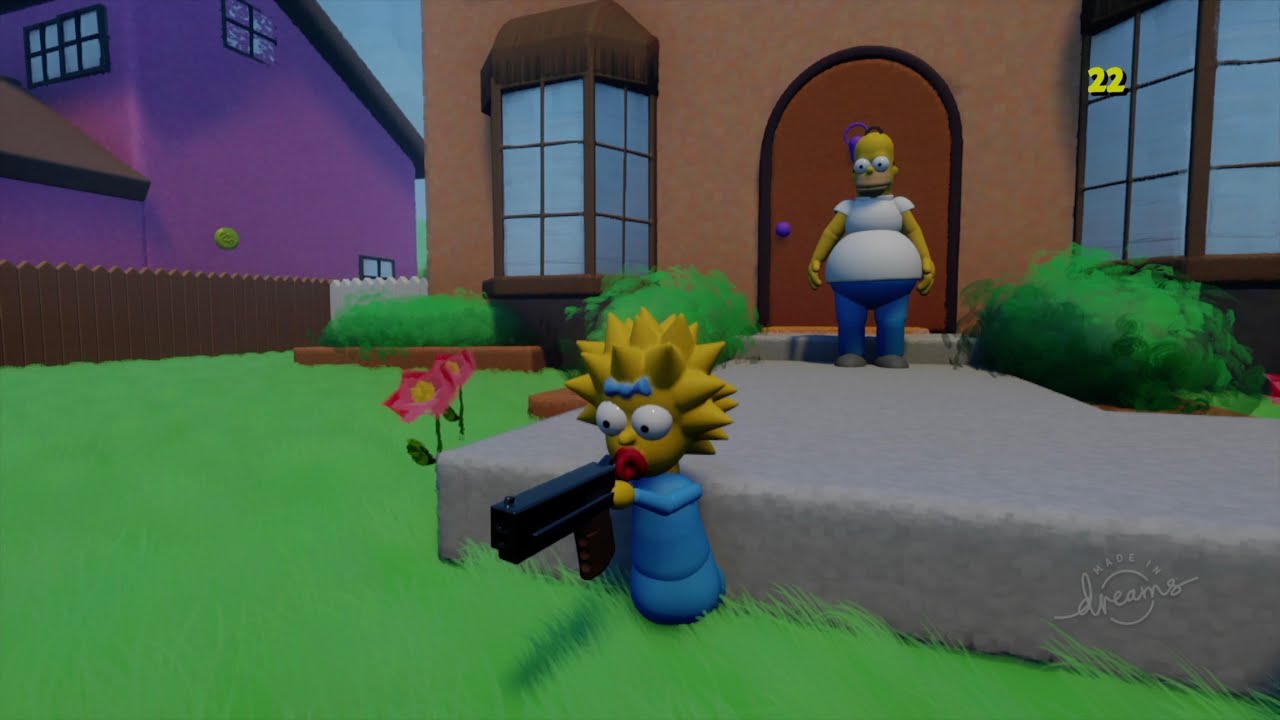 The Simpsons Hit and Run Game PS5 Dreams - YouTube