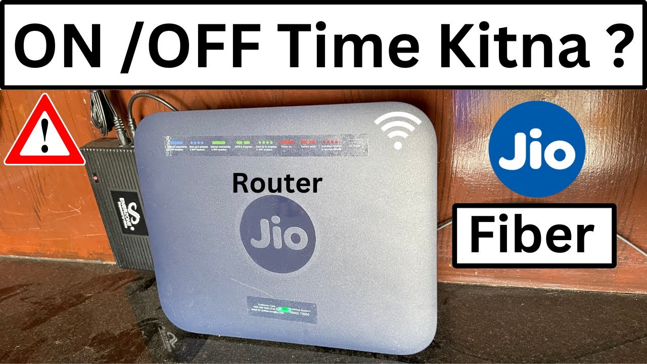 Jio Fiber Wifi Router ON hone Keliye Kitna Time lagta hai ? | Jio Fiber ...