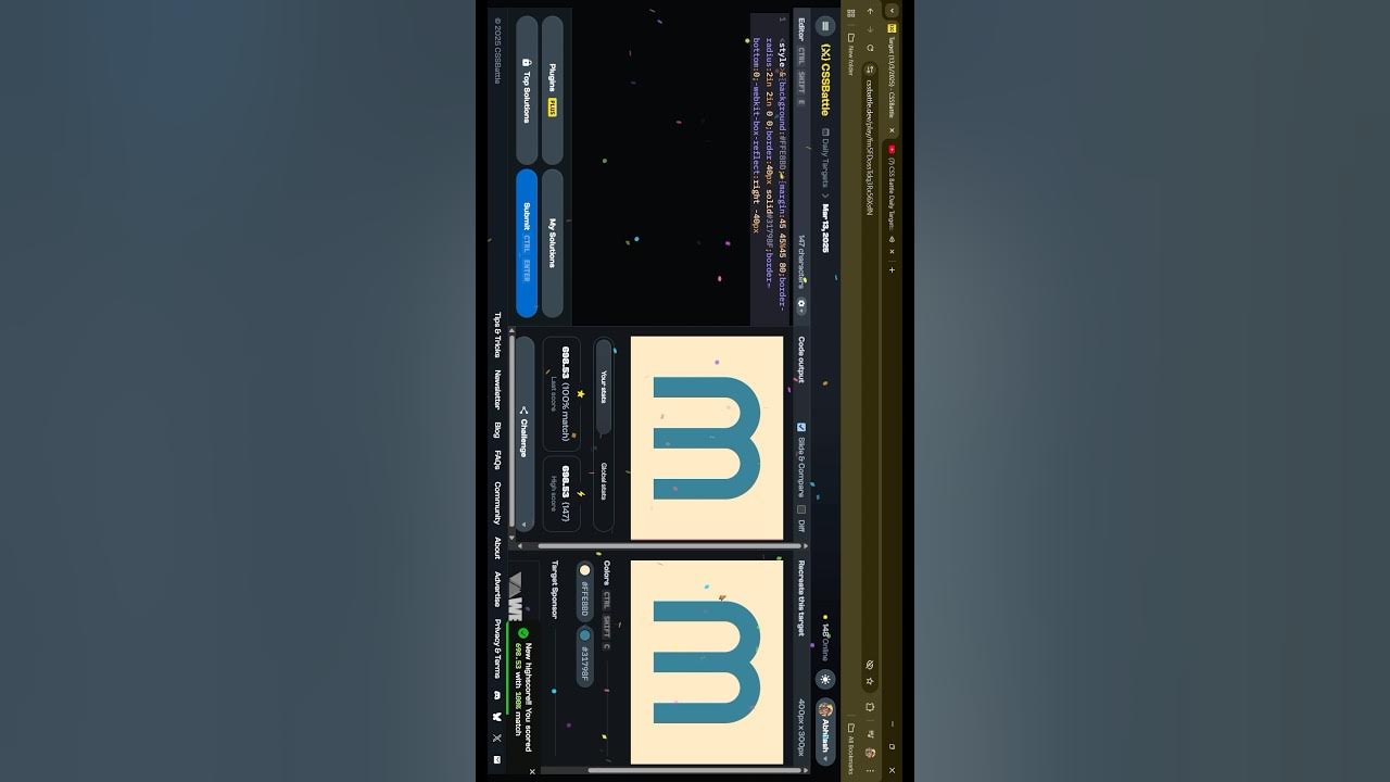 Cssbattle Daily Target Solution 1332025 👍🏻 Cssbattle Css Code Cssgame Tutorial
