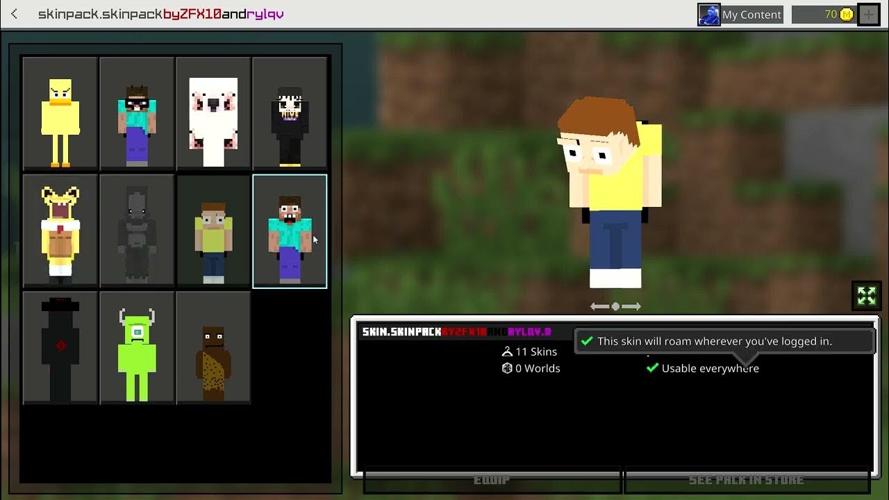 working 4d skins cosmetics skin pack pack by (ZFX and rylqv) - YouTube