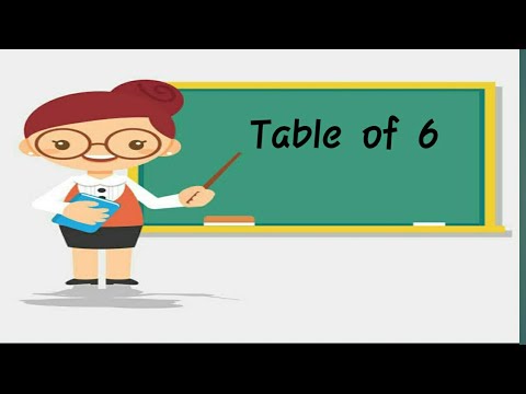 6 Ka Table / Multiplication for kids / Math table / 6 ka pahada / 6×1 ...