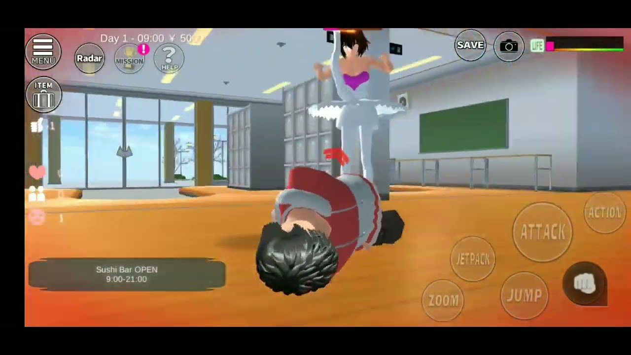 SAKURA MENGAJAK KAKAGI KE TEMPAT DANSA, SESAMPAI NYA KE TEMPAT DANSA ...