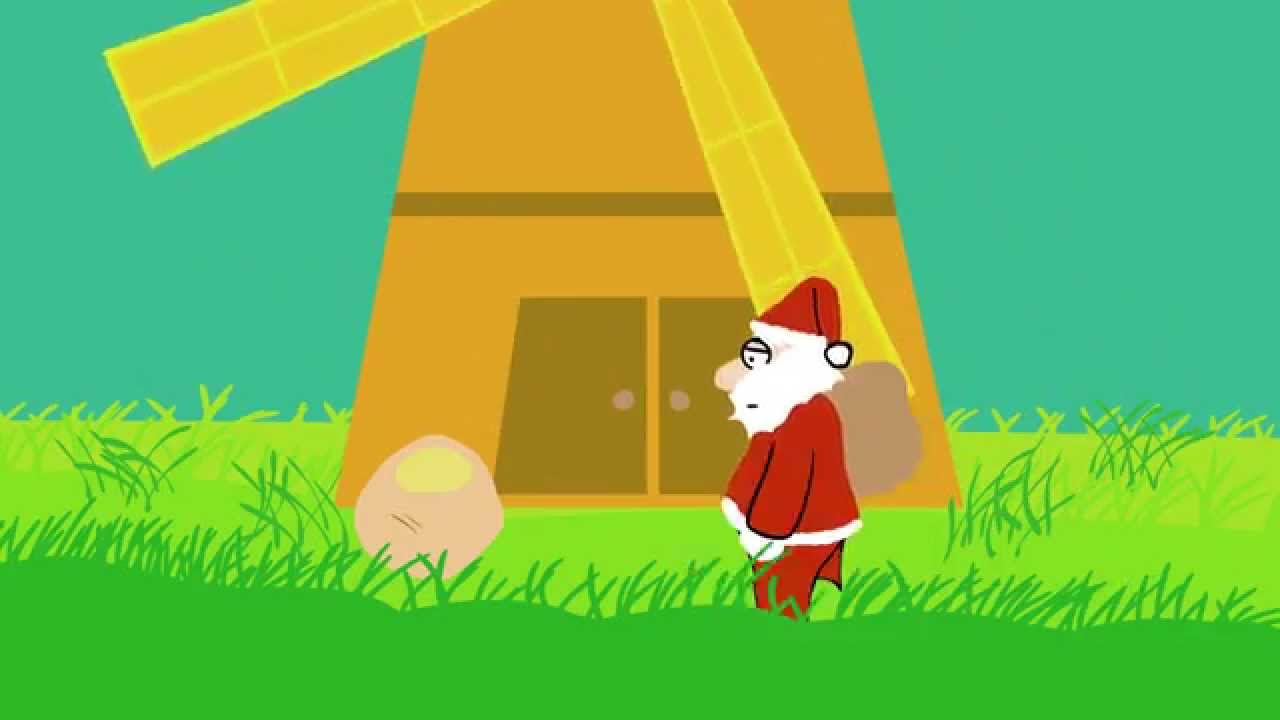 Windmill santa christmas ecard type greeting, - comedy short - YouTube