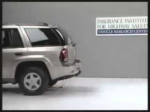 Crash Test 2002 Chevrolet Trailblazer 5 M P H Front and Rear Flat ...