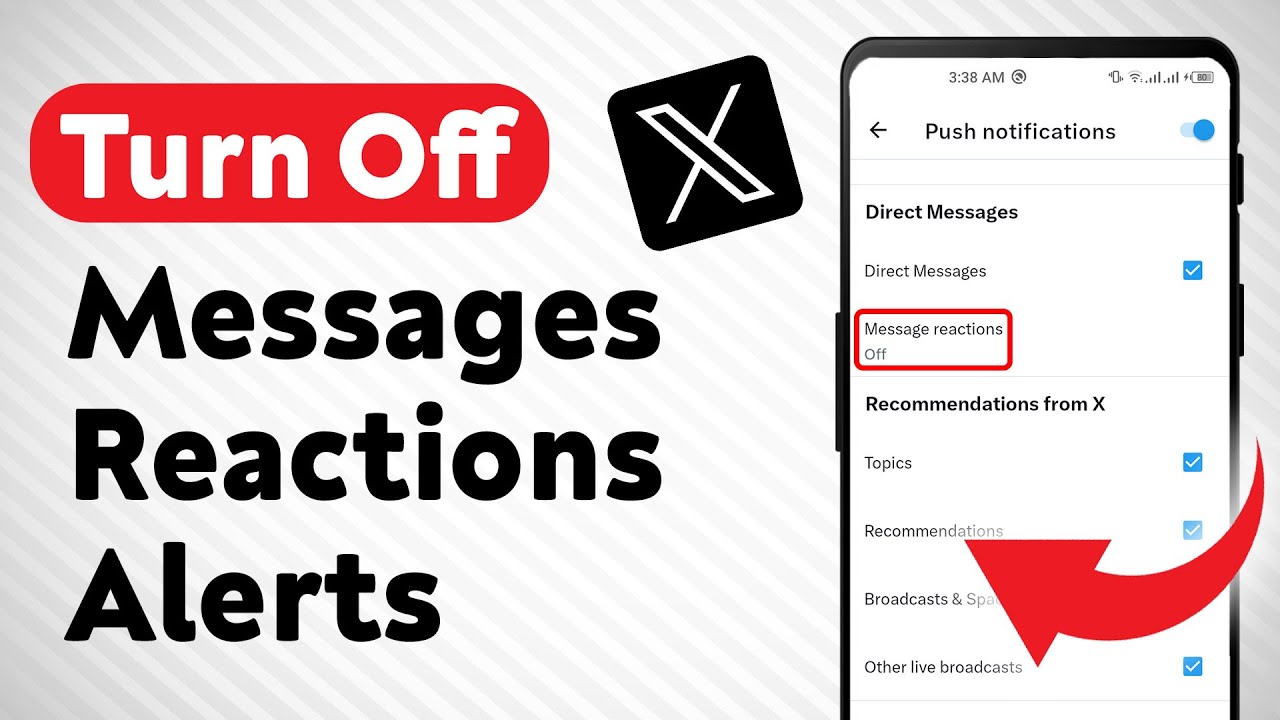 How to Turn Off Messages Reactions Notifications on X (Twitter ...