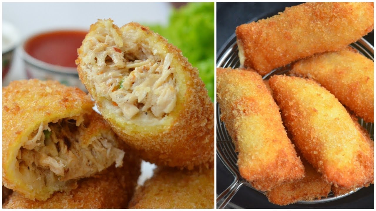 Chicken Cheesy Bread Roll Recipe | How To Make Chessy Roll | Juggle's ...