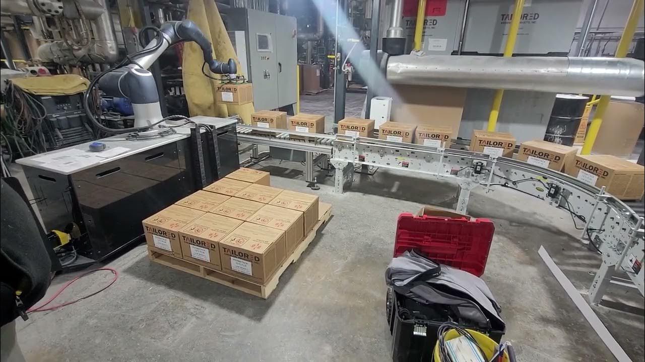 Tailored Chem Cobot palletizing - YouTube