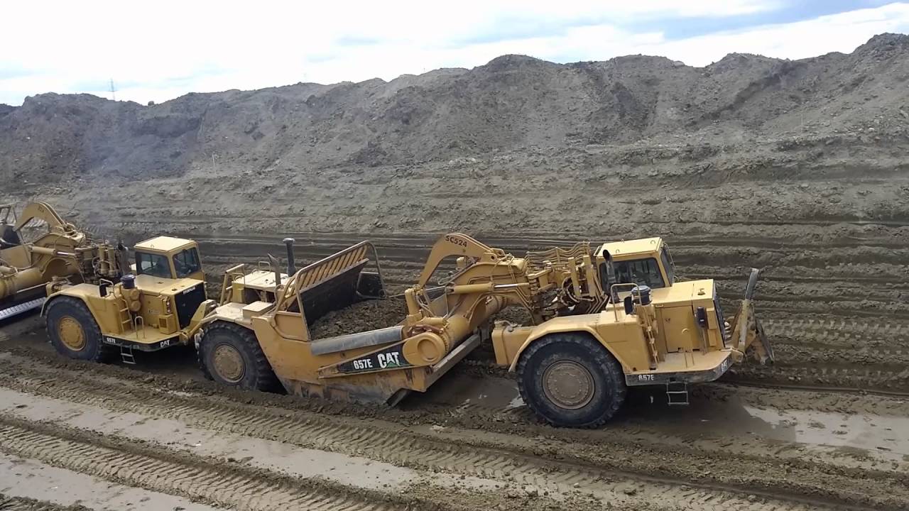 Self Loading vs Push Pull | Caterpillar 657 - YouTube