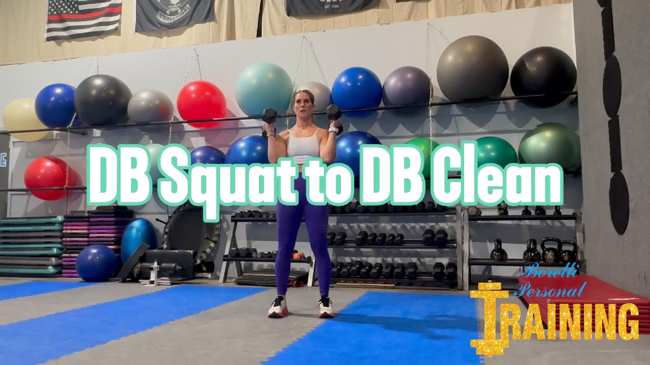 DB Squat to DB Clean - YouTube