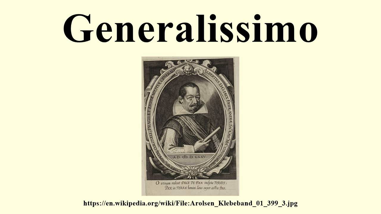 Generalissimo - YouTube