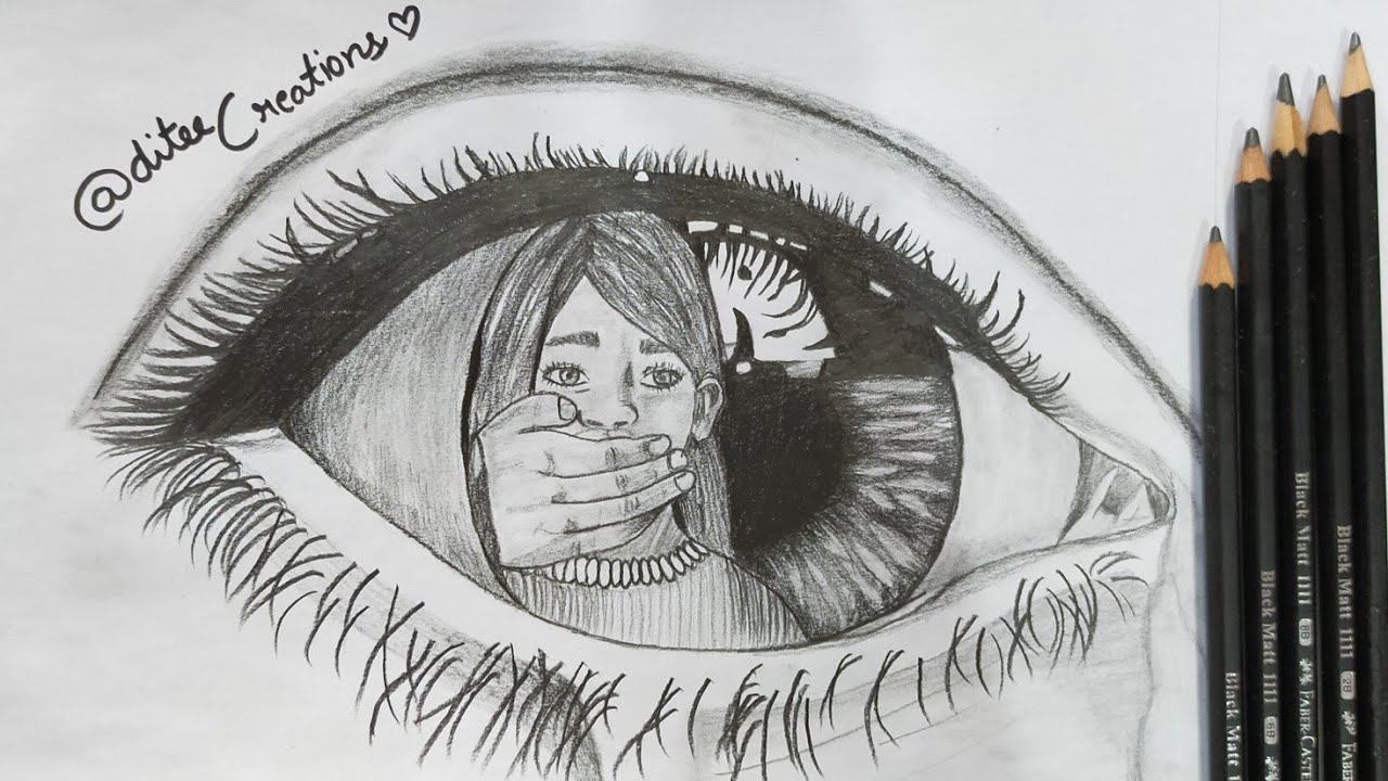 Save girl child drawing by Aditee prajapati - YouTube