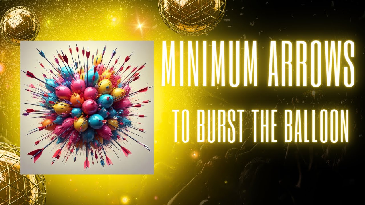 Minimum Arrows To Burst Balloons Leetcode Youtube