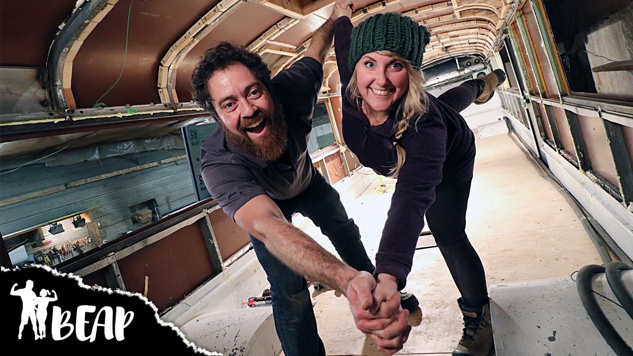 Smart and Simple Skoolie Subfloor Installation | School Bus Conversion | Part 1 - YouTube