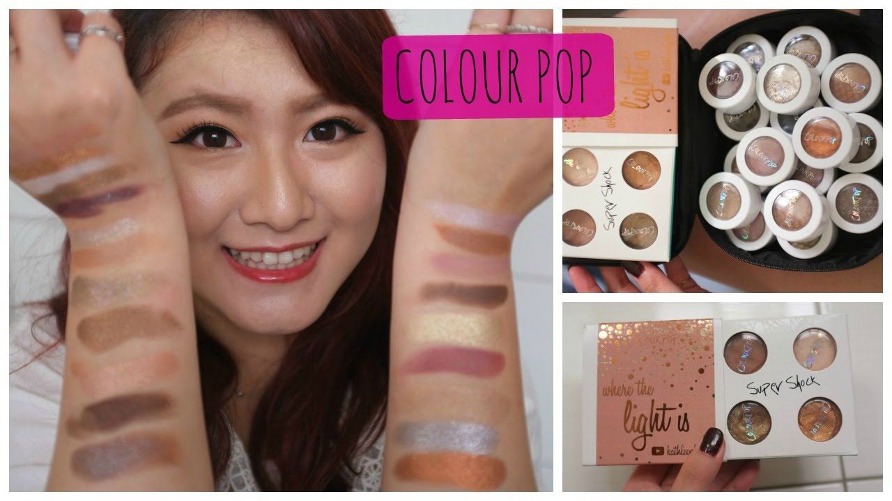 試色 ♡ 超多Colour Pop眼影 ♡ Colour Pop Eyeshadow Swatches【Chiao】 - YouTube