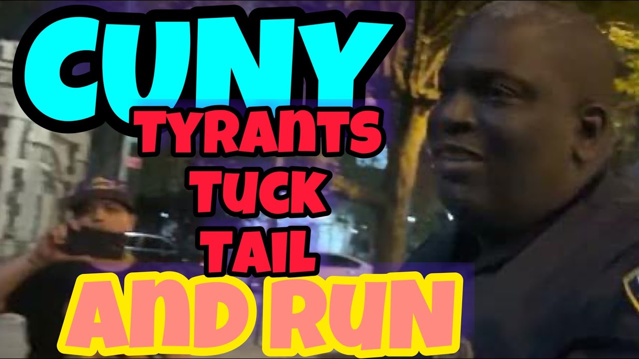 CUNY OFFICERS TRY TO BULLY AND END UP TUCKING TAIL AND RUN 🏃‍♂️ - YouTube