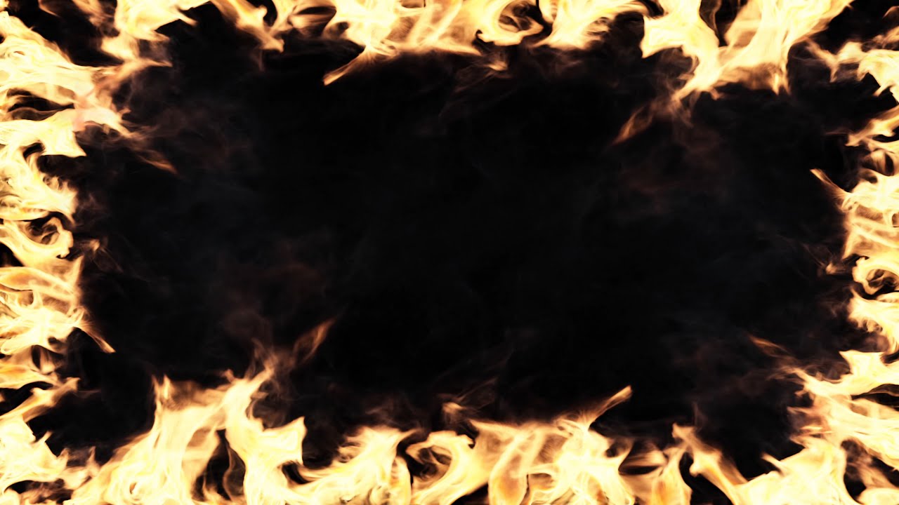 Intense Burning Fire Frame Effect Fire Overlay In 4K Resolution - YouTube