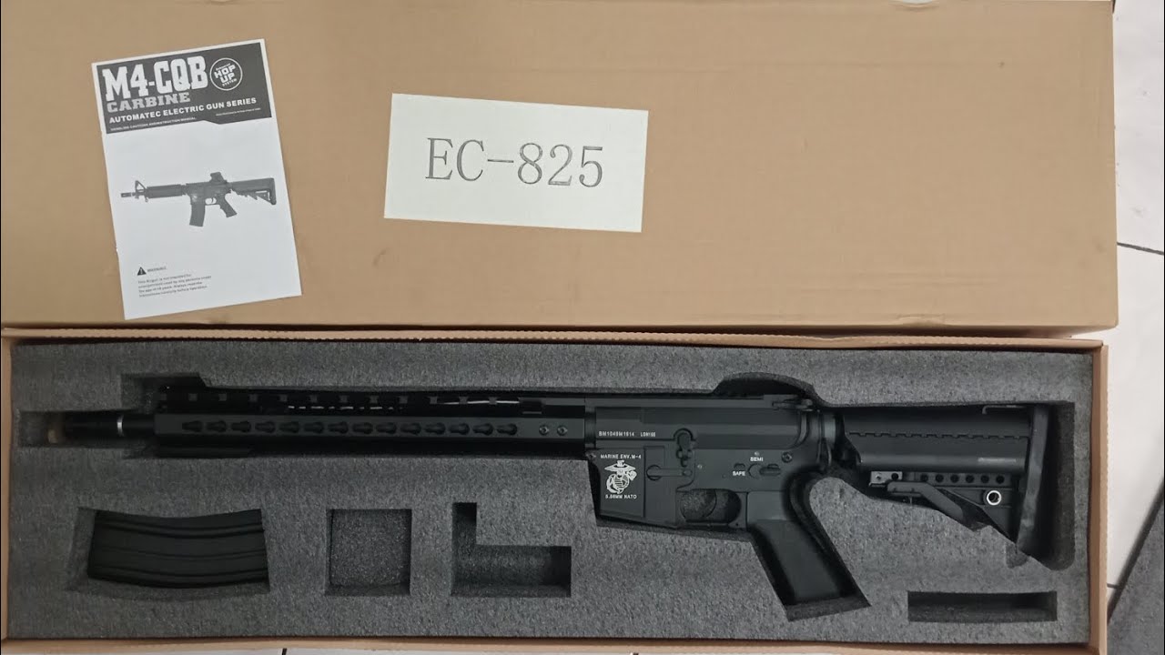E&C EC 825 ELECTRIC AIRSOFT AEG Review - YouTube