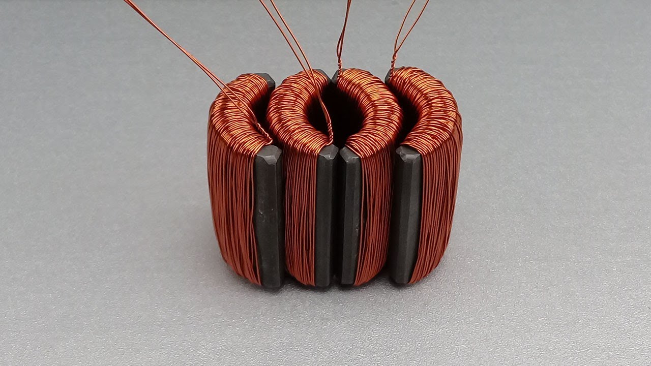 16 Volt Free Energy Generator Using Four Copper Coil - YouTube