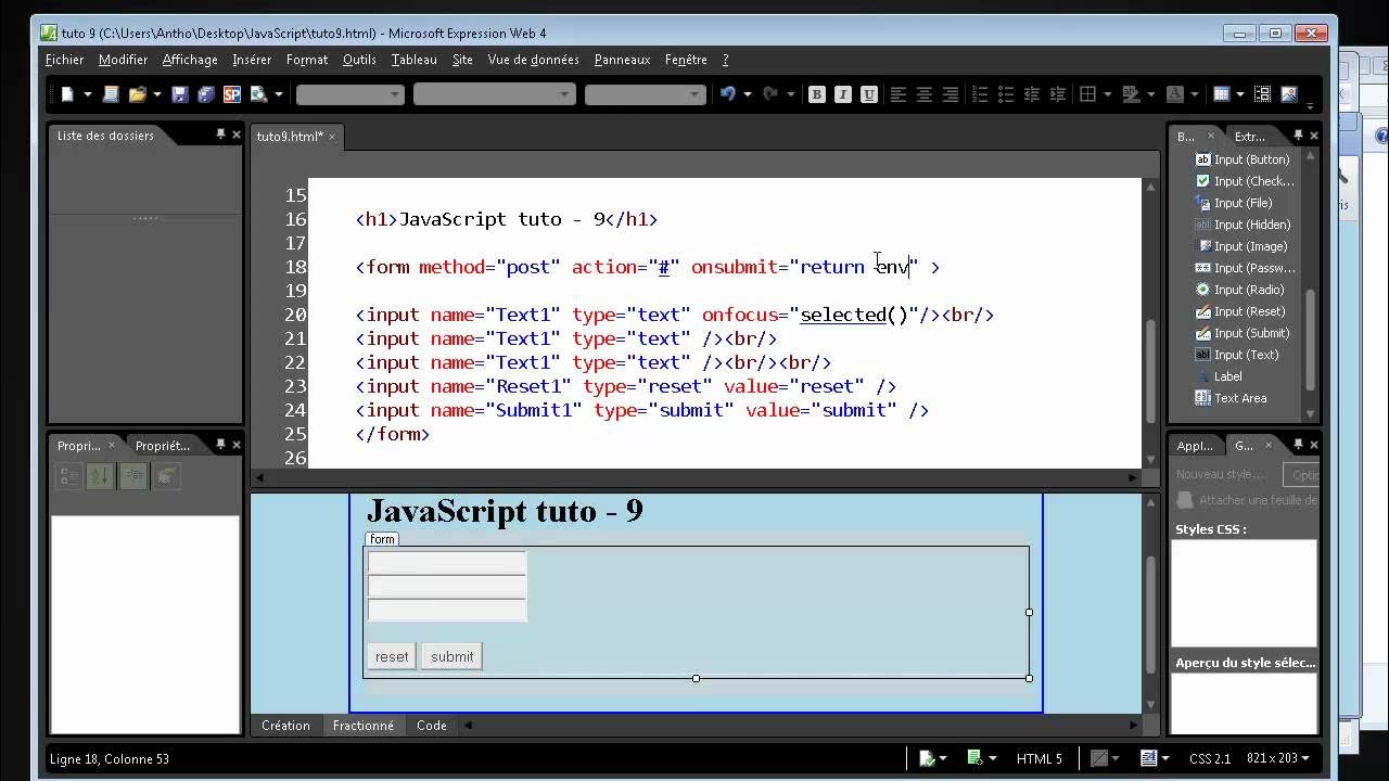 9 - JavaScript - Les formulaires - YouTube