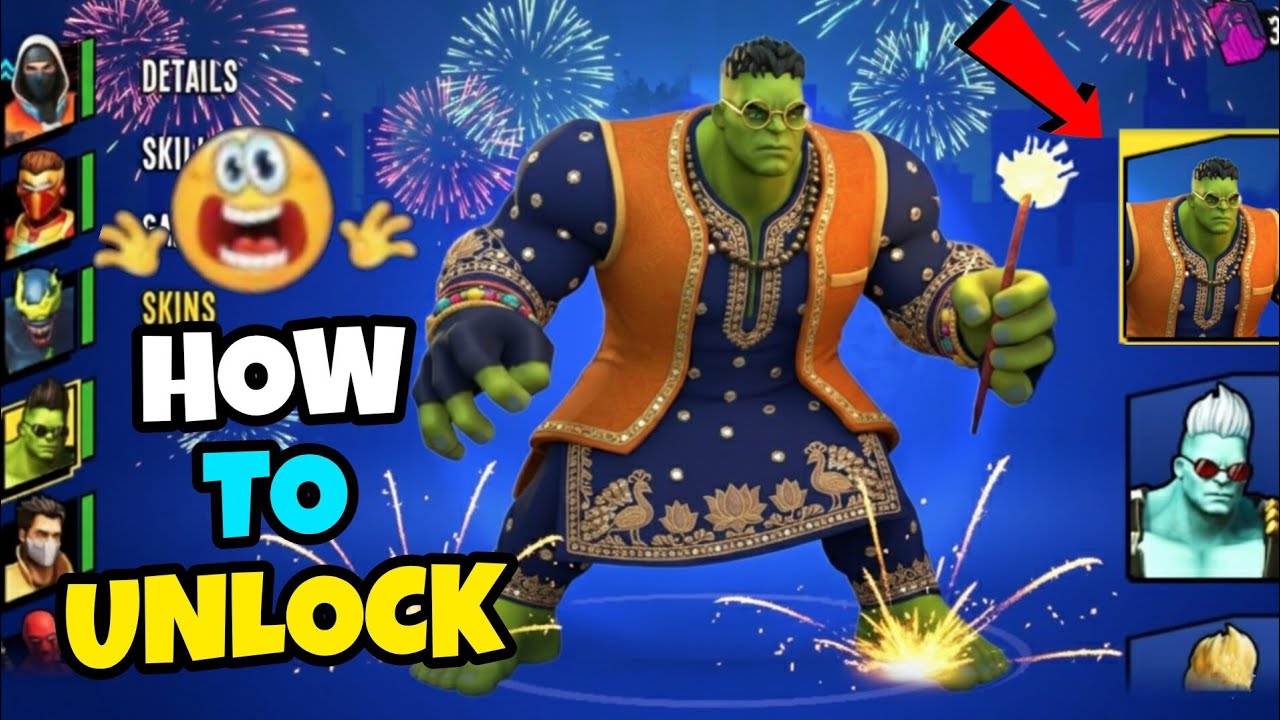 Hulk New Diwali Special Skin Unlock In Spider Fighter 3 🔥 || - YouTube