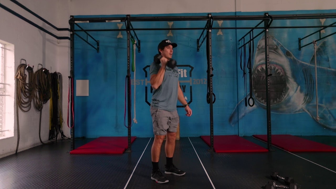 Single arm Dumbbell Power Clean - YouTube