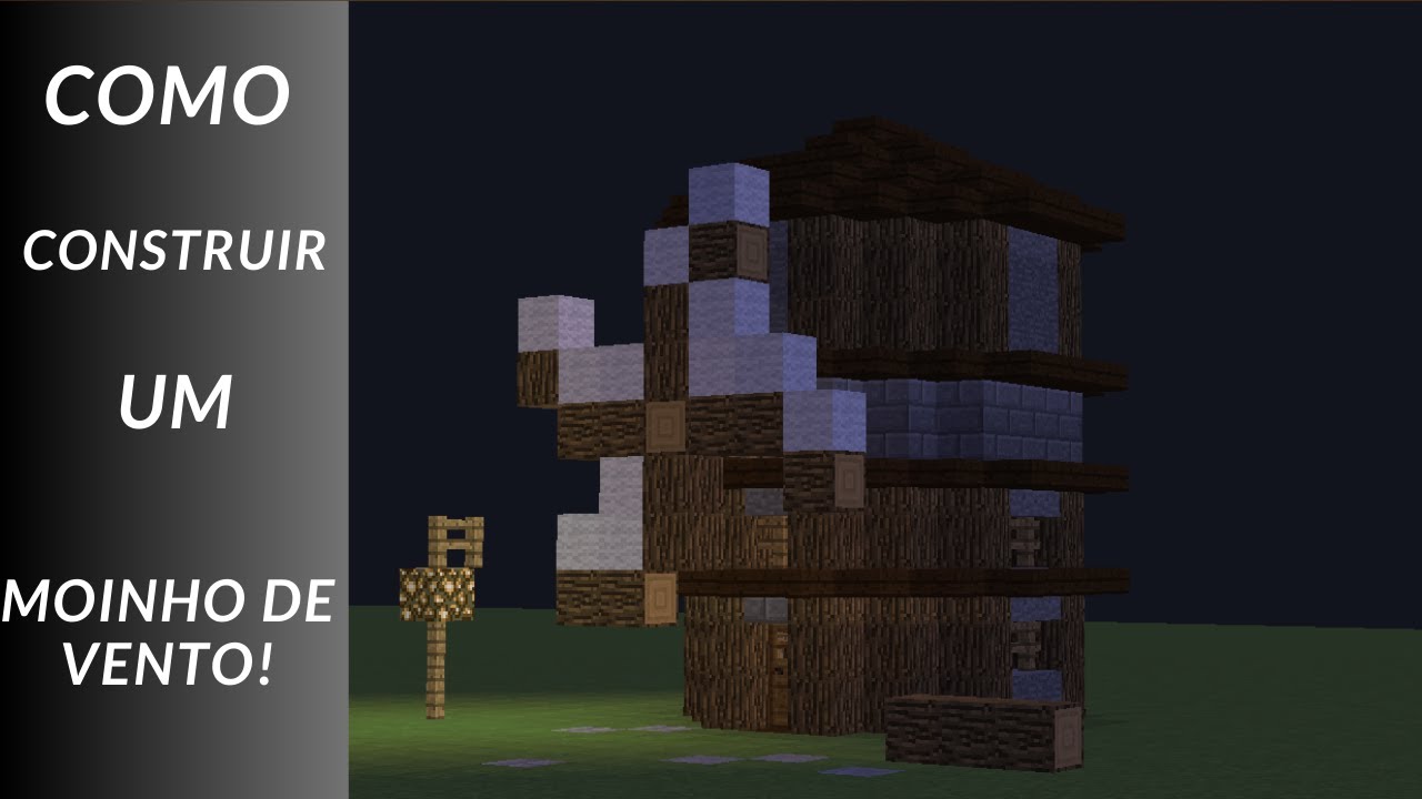 Como construir um moinho de vento no Minecraft! - YouTube