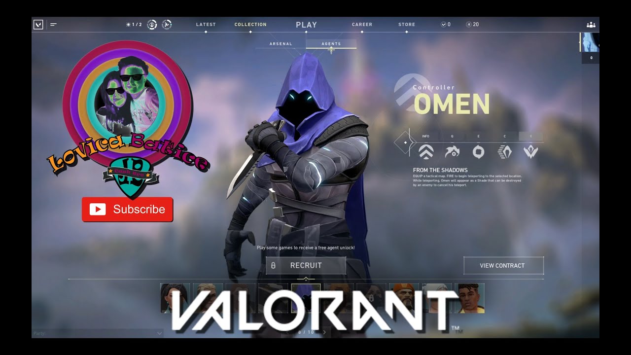 Valorant - Gameplay #1 - Agent Omen (Beta) - YouTube