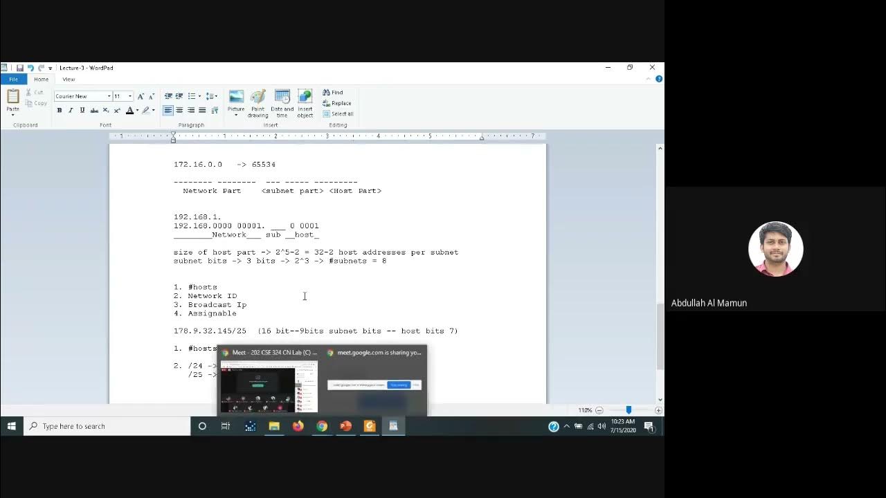 Lecture 3_2 - Computer Networks Laboratory (CSE 3712) [Abdullah Al Mamun] - YouTube