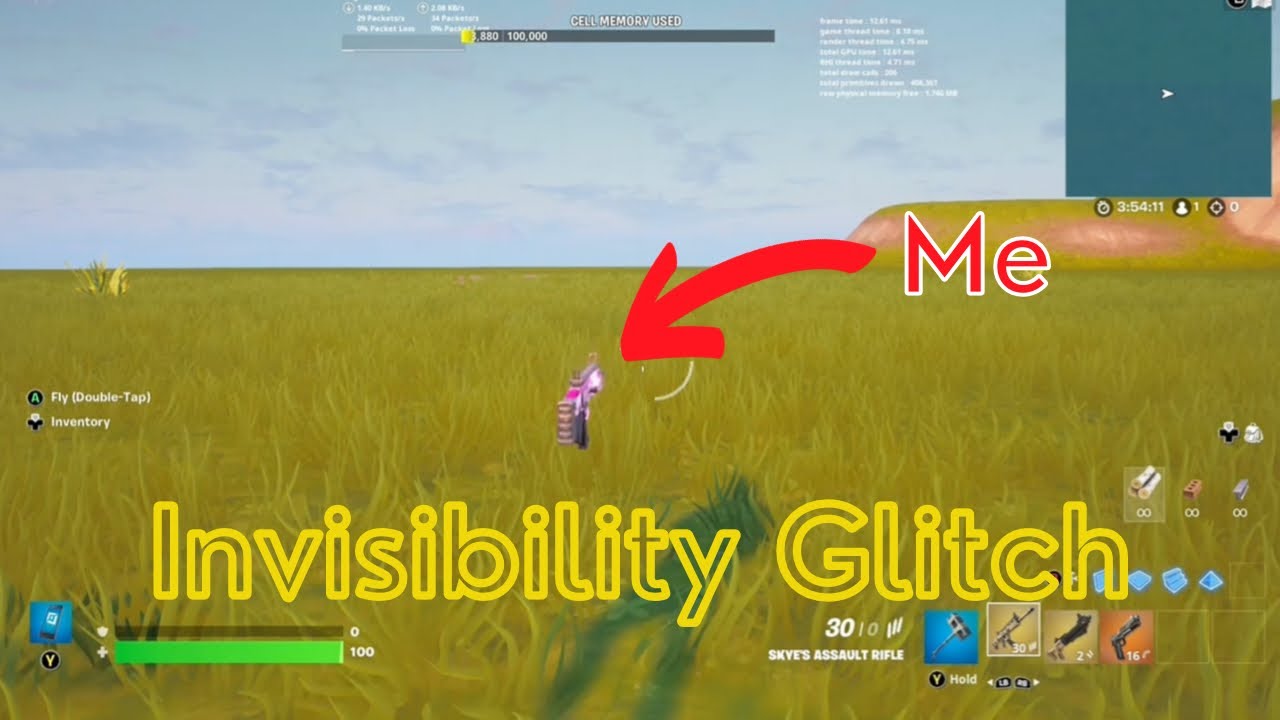 How To Be Invisible In Fortnite - YouTube