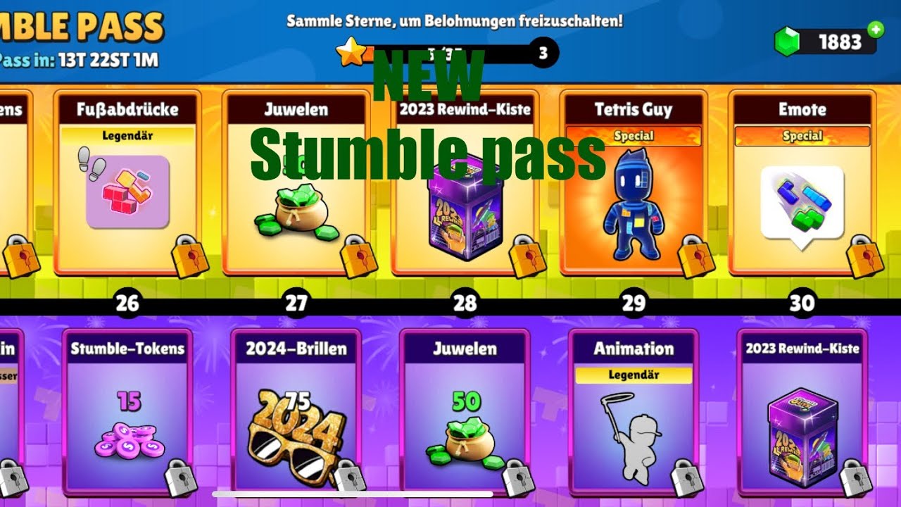 NEW STUMBLE PASS 😱😱😱 Januar 2024 😱😱 Stumble guys update - YouTube