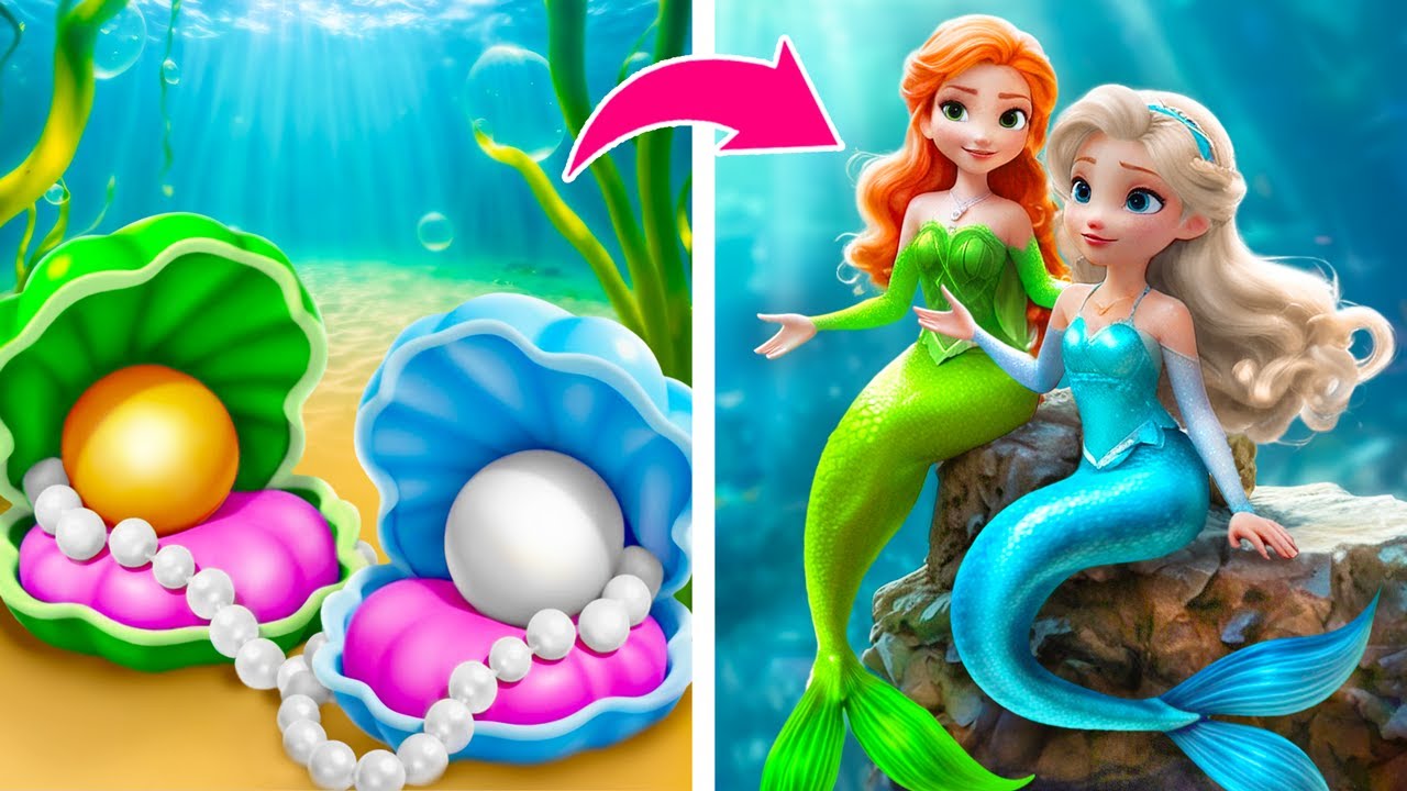 From Palace to Sea: Elsa and Anna Become Mermaids? - YouTube