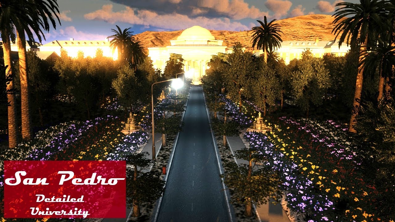 Realistic Cities Skylines: Building a Realistic University Campus Part ...