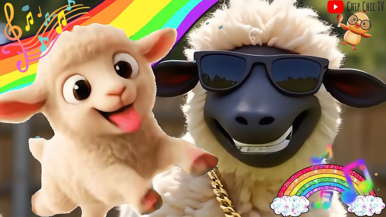 Baa Baa Black Sheep Funky Dance | Relaxing Animal Song Nursery Rhymes ...
