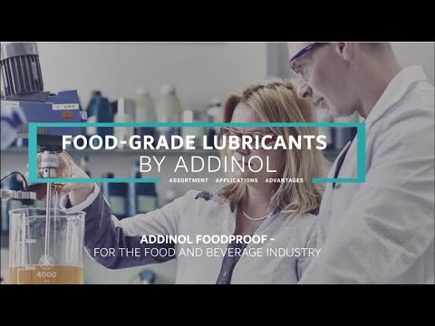 ADDINOL FoodProof series - for food and beverage industry - YouTube