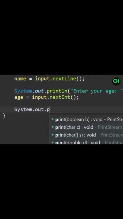 Input Method in Java #DarkHers #darkhers #program #coding #code #java #bhfyp #youtubeshorts # ...