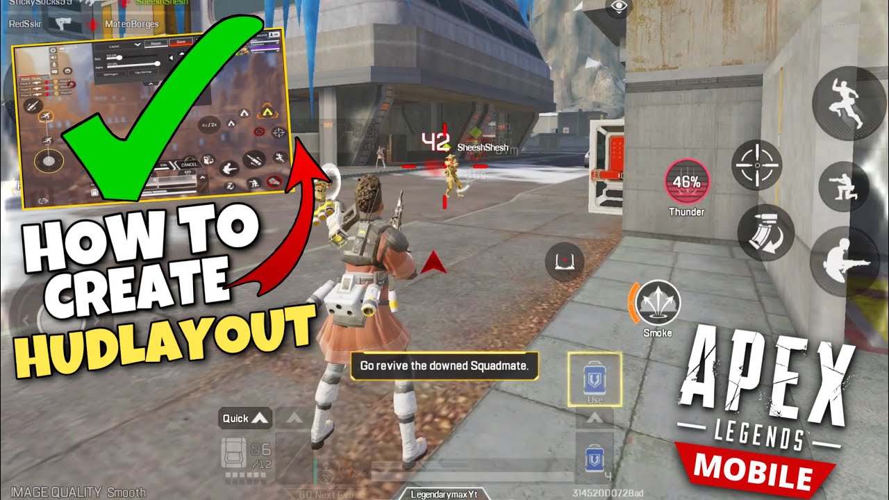 How To Create The Best Hud on APEX LEGEND MOBILE- iOS &Android Hud ...